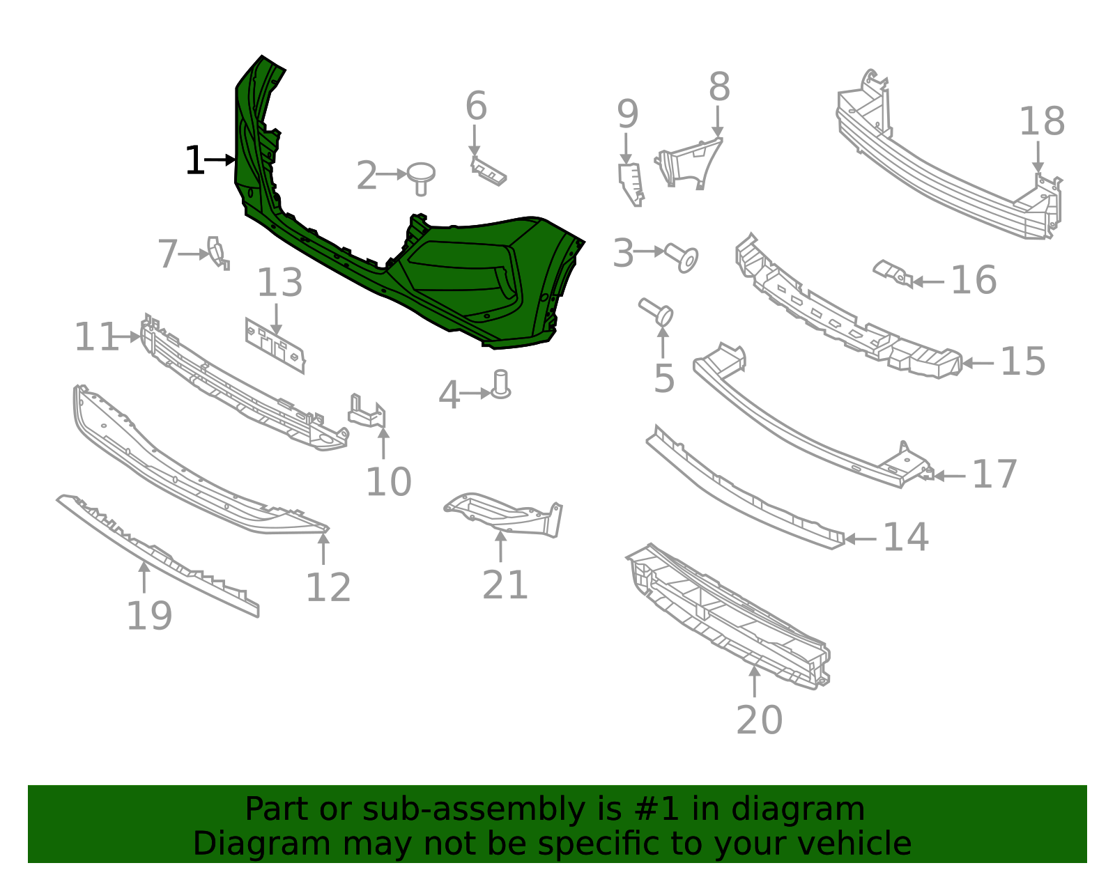 2021 Nissan Rogue Bumper Cover 62022-6RL0H | Temecula Nissan Parts