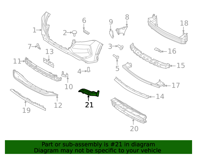 2021-2023 Nissan Rogue Spoiler 63845-6RR0A | Nissan Parts Store