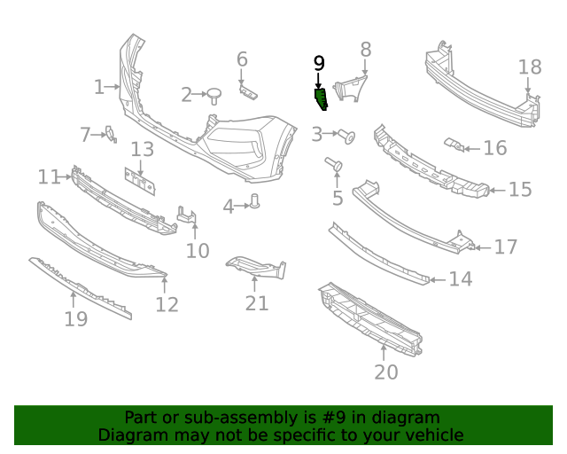 2021-2023 Nissan Rogue Outer Finish 62256-6RR0A | Nissan Parts Plus