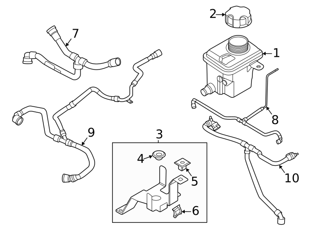 Genuine BMW 17-12-8-071-763 | Water Hose Assembly | FREE Shipping on ...