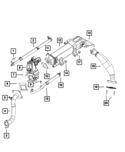 EGR Cooling System for 2017 Ram 2500 | Mopar Estores