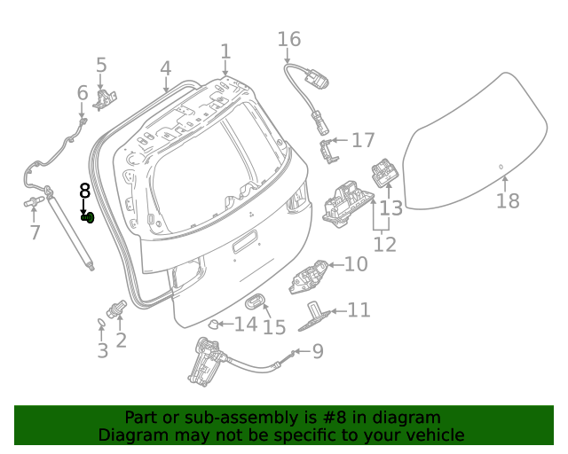 003-998-76-50 - Power Actuator Ball Stud 2020-2021 Mercedes-Benz GLB ...