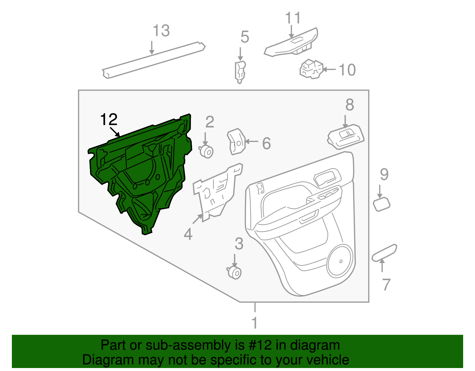 22778726 - High-Quality Water Deflector for 2007-2014 GM | AutoNation Parts
