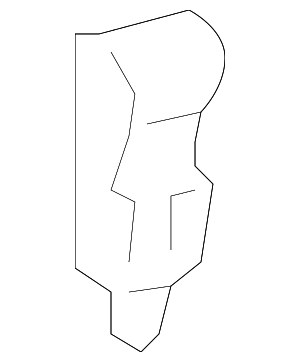 20785356 - Light Cashmere Side Door Locking Rod Knob - 2009-2014 GM ...