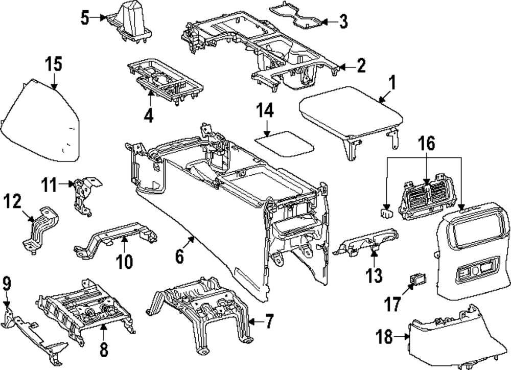 2024-2025 Toyota Land Cruiser 2024 Toyota Land Cruiser - Armrest 58920 ...
