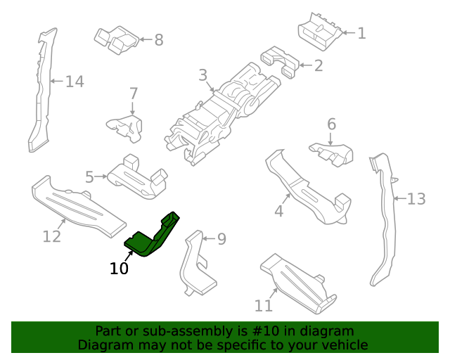 Porsche OEM Lower Duct Part# PAB-819-805-00 | OEM Vehicle Parts