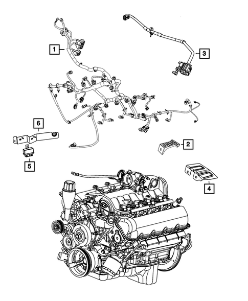 Wiring-Powertrain for 2015 Ram 2500 | Mopar Parts Store