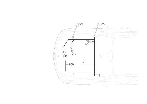 Body-Side Engine Wiring Harness for 2018 Mercedes-Benz GLE43 AMG ...
