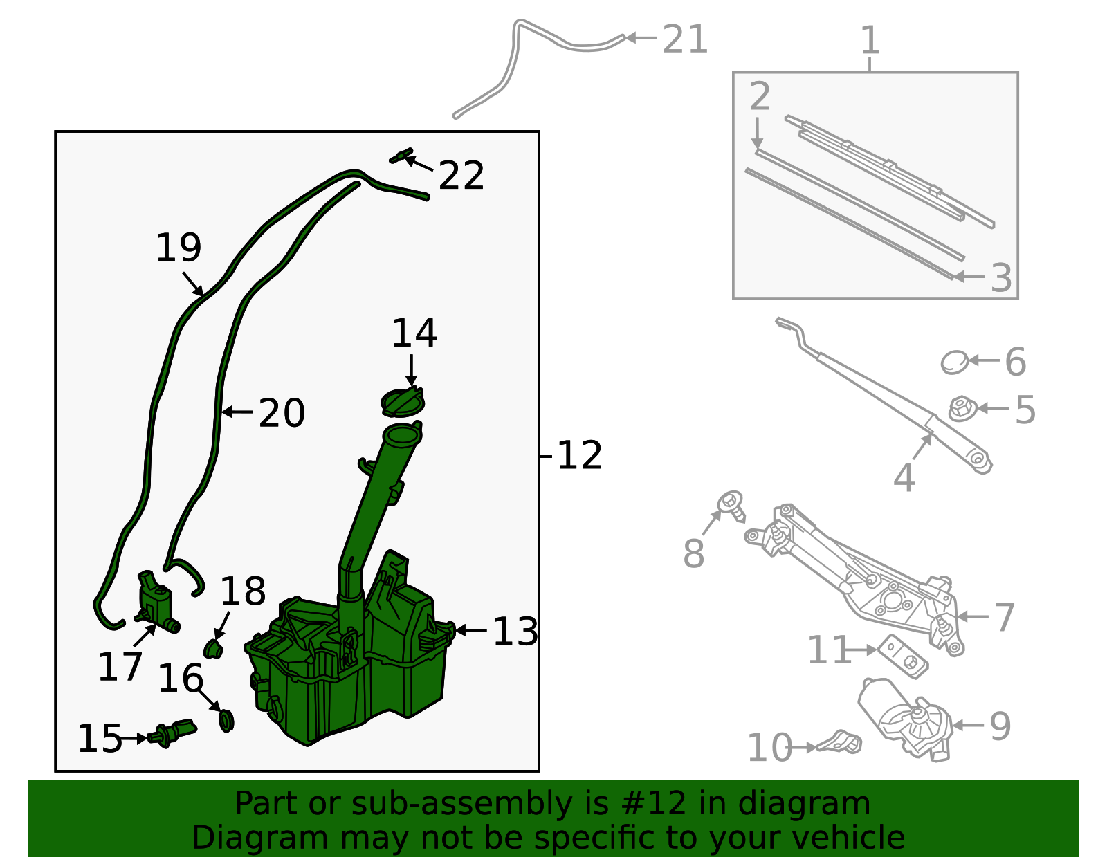 2022-2024 Hyundai Tucson Washer Reservoir 98610-CW100 | OEM Parts Online