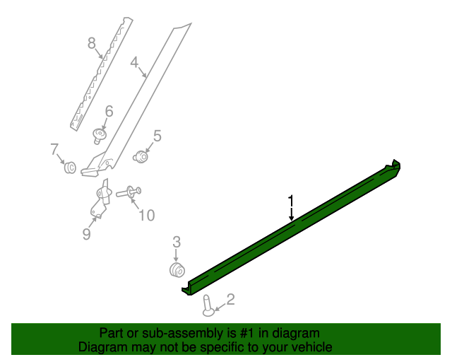 Genuine Rocker Molding for 2018-2023 Land Rover Range Rover Velar ...