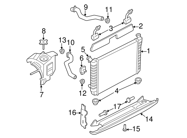 1997-2005 Buick Radiator Air Baffle (Side) 10293096 | GM Parts Center