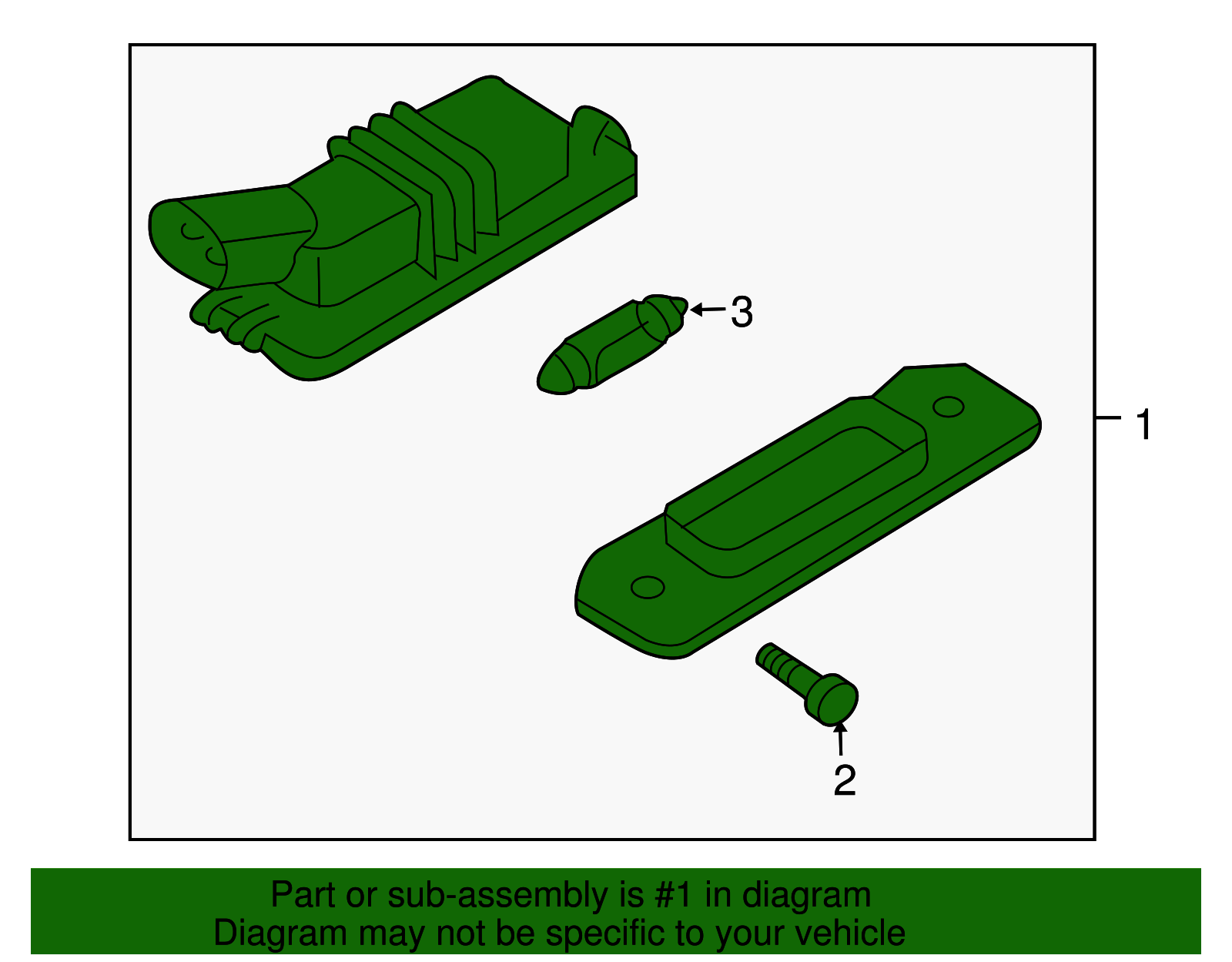 3D0-943-021-A - License Lamp 2004-2012 Volkswagen | Volkswagen Parts ...