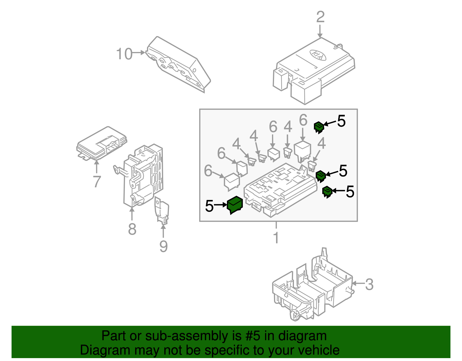 18980-04824 - Circuit Breaker 2002-2010 Kia | Kia.Parts Store