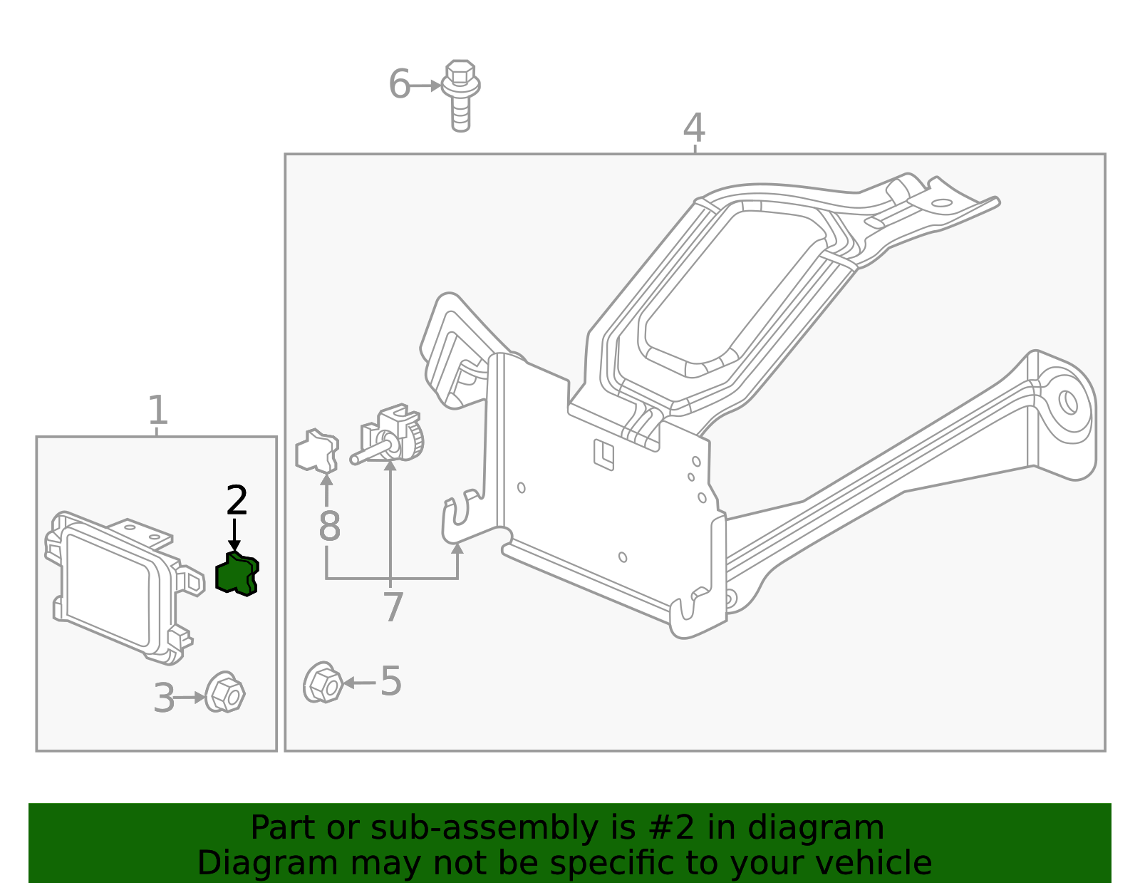 36801-T7A-J11 - 2019-2022 Honda HR-V - Mount Bracket | Genuine Honda Parts