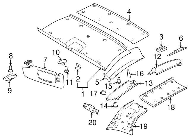 991-555-059-13-OT3 - Roof Opening Trim 2014-2016 Porsche 911 ...