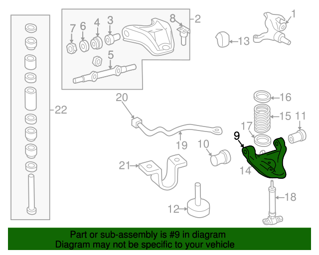 1984-2002 GM Lower Control Arm 12546750 | TascaParts.com