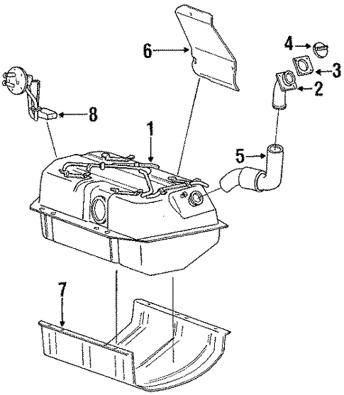 Fuel System Components for 1991 Mitsubishi Montero | Mitsubishi Parts ...