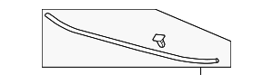 53383-60080 - Seal To Cowl - 2010-2020 Lexus GX460 | My L Parts