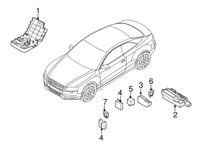 8K0-937-517-A - Junction Block 2009-2012 Audi | AutoNationParts.com