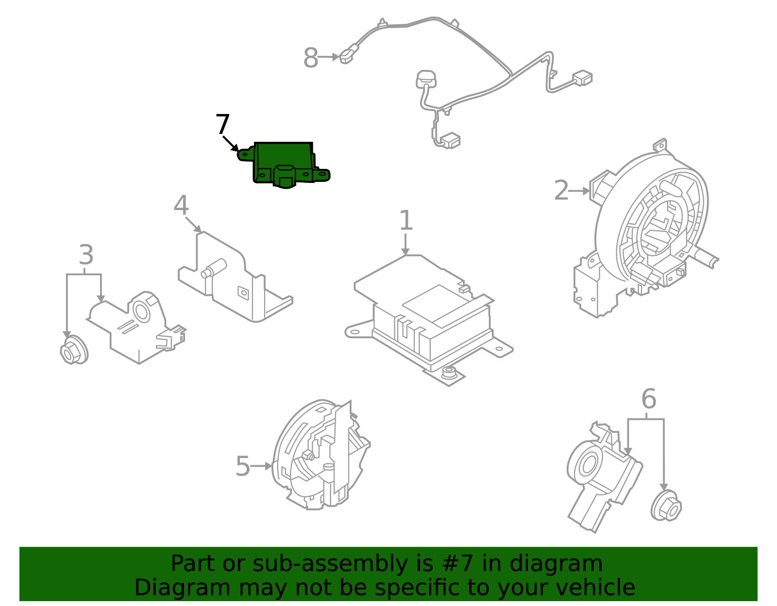 2021-2024 Nissan Rogue Occupant Module 98856-6RR0A | Nissan Parts ...