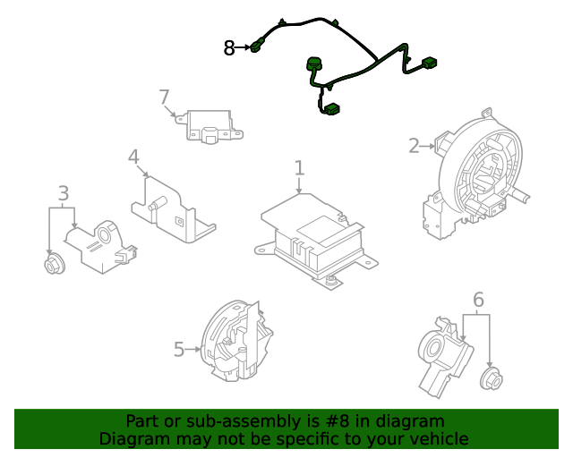 98854-6RR0A - Harness 2021-2024 Nissan Rogue | Nissan Parts ...