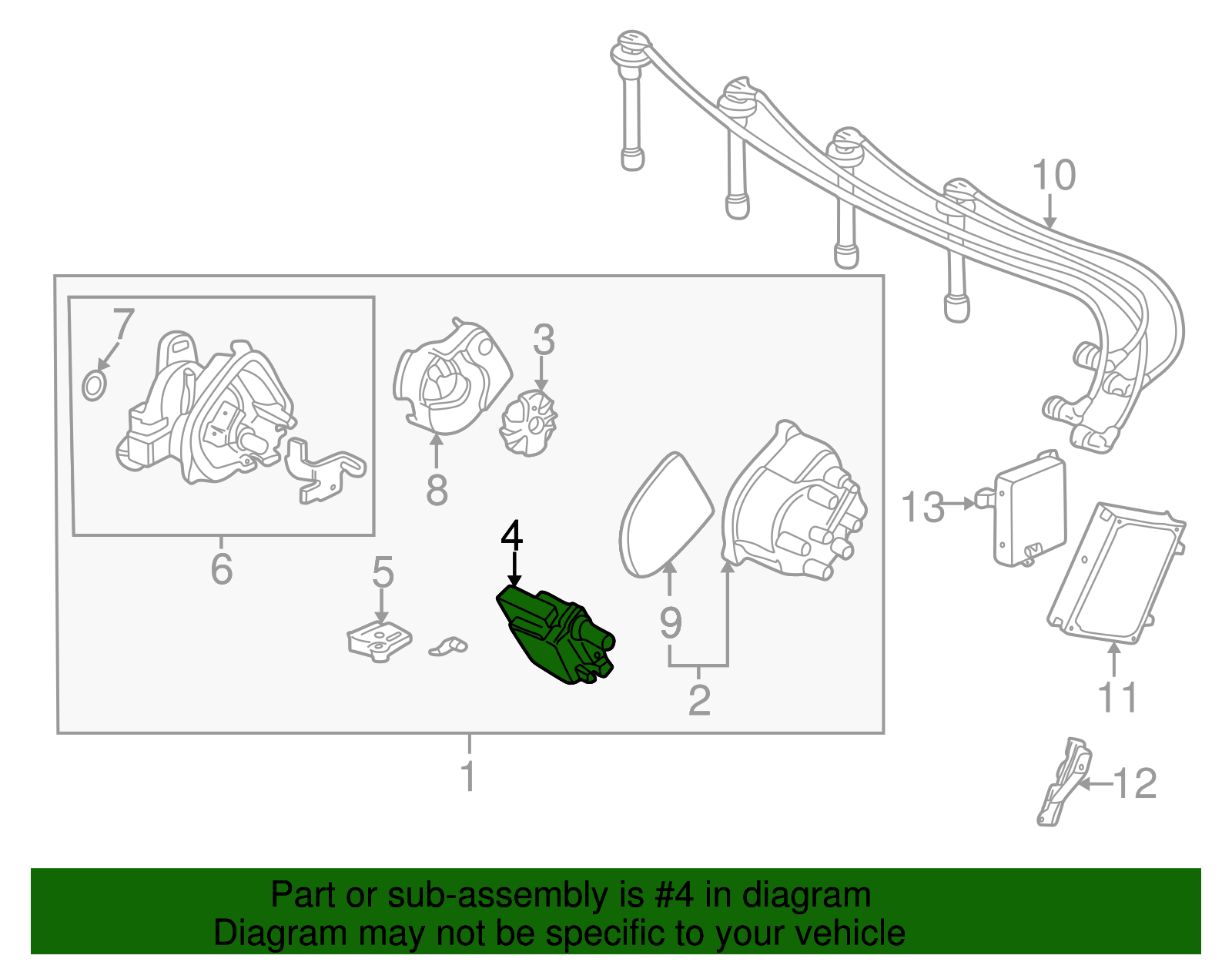 30510-PT2-006 - 1990-2002 Honda - Coil Assembly Ignition | Genuine ...