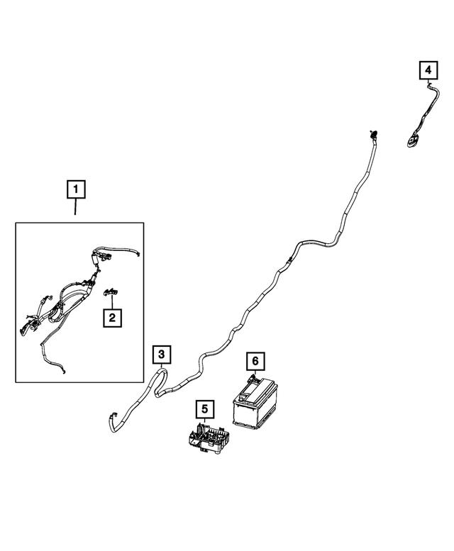 2022-2023 Jeep Grand Wagoneer Battery Wiring 68343544AC | Mopar eStore