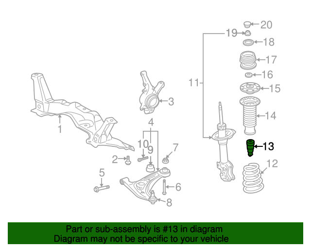 2007-2012 Toyota Yaris Bumper 48331-52080 | OEM Parts Online