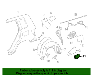 204-830-04-42-64 - Flap Mercedes-Benz USA Parts