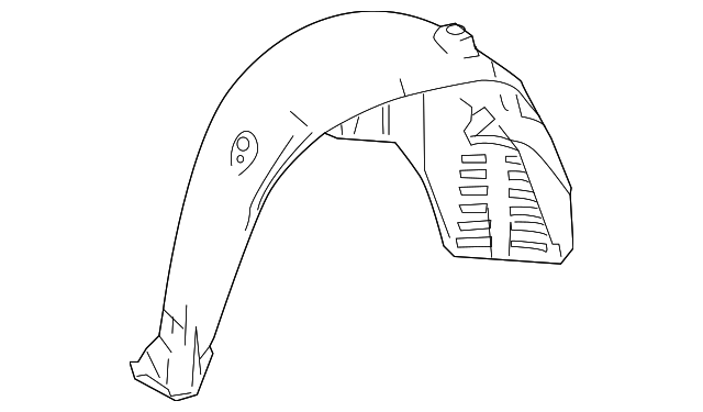 204-690-55-30 - Wheelhouse Liner 2010-2015 Mercedes-Benz | Mercedes ...