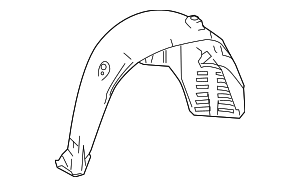 204-690-55-30 - Wheelhouse Liner 2010-2015 Mercedes-Benz | Mercedes ...