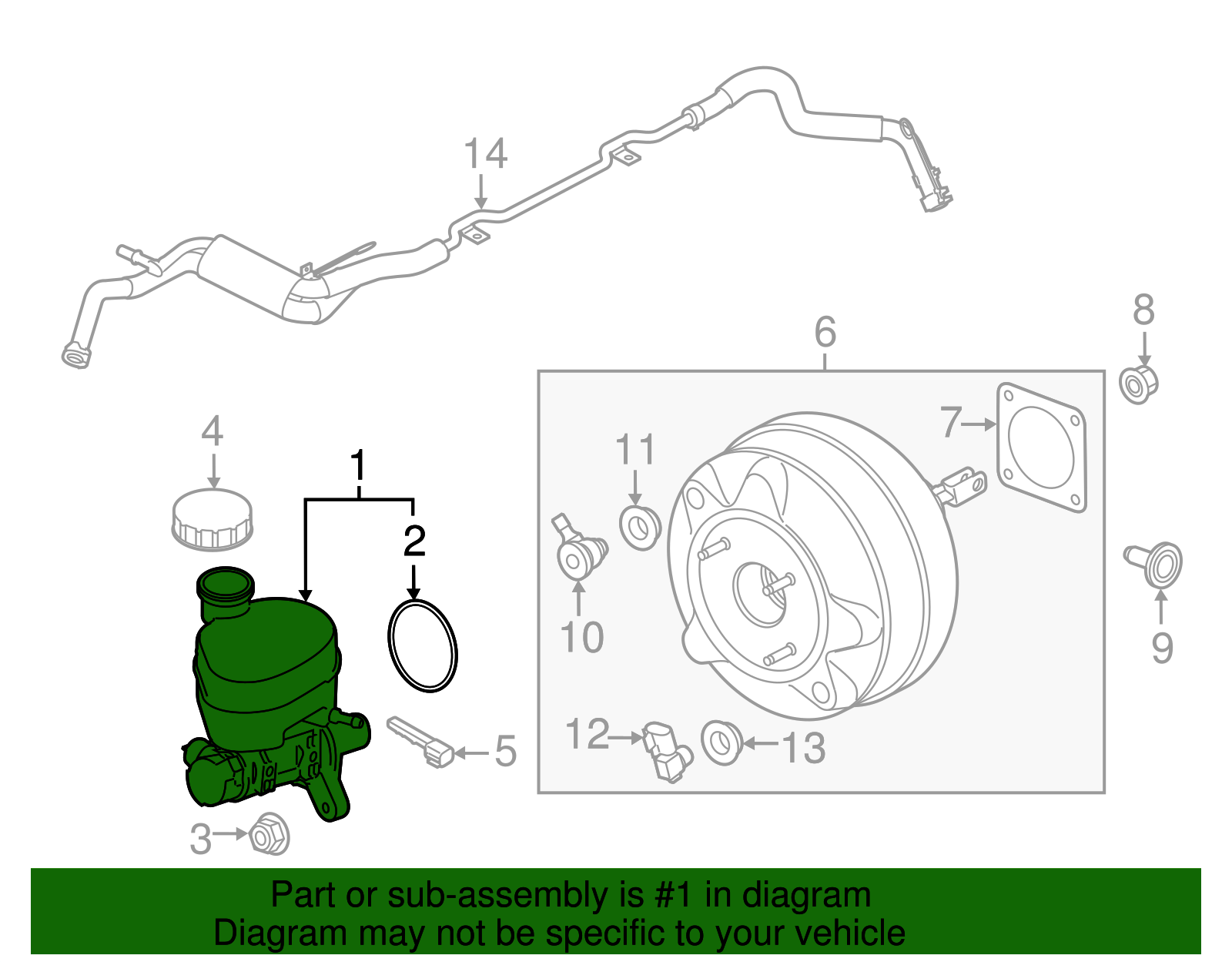 Genuine OEM Ford Part - Motorcraft™ Master Cylinder BRMC-220 | Genuine ...