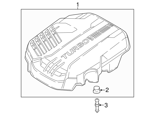 29240-3L220 - Engine Cover 2018-2023 Kia Stinger | Kia.Parts Store