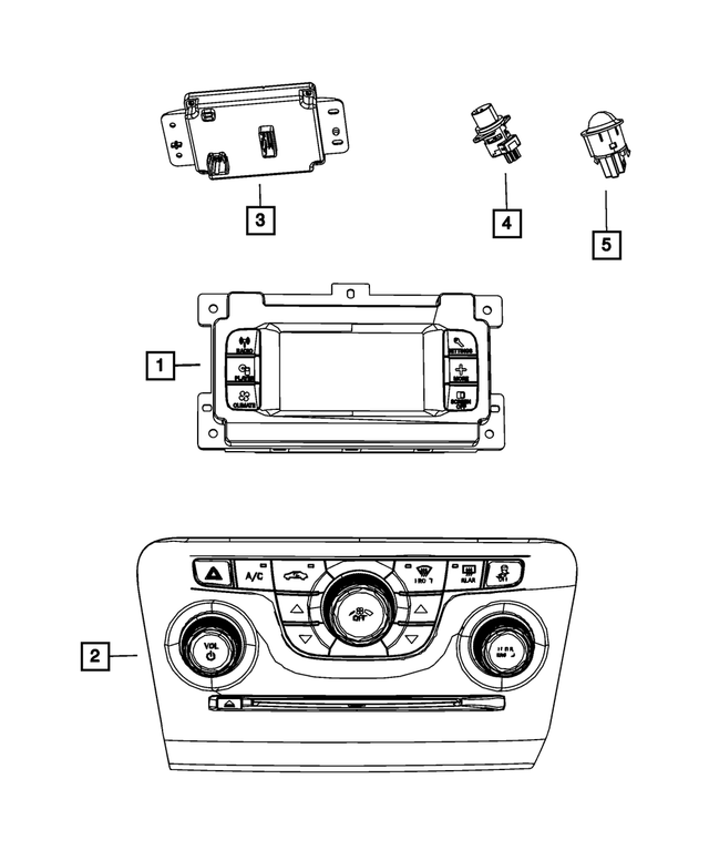 2011 Chrysler 300 Center Stack 5064632AI | Mopar eStore