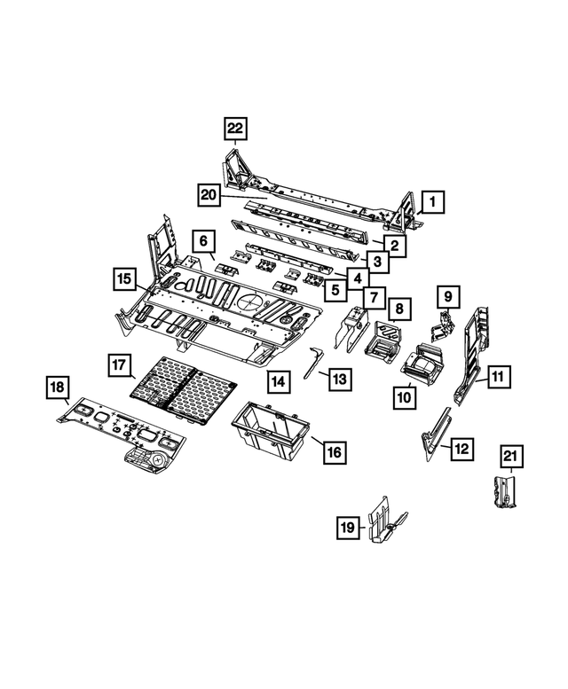 2020-2024 Ram Fuel Tank Bracket 68186091AA | Mopar eStore