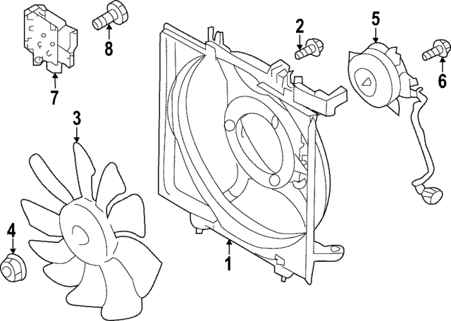 2022-2024 Subaru WRX Fan Motor 45131VC000 | Subaru Parts Store