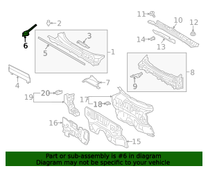 53867-48100 - Side Seal 2021-2024 Toyota Venza | Ourisman Toyota Parts