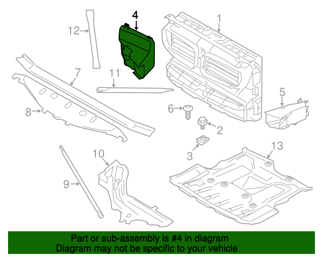 Genuine Cooling Duct for 2014-2016 BMW | OEM Part# 51-11-7-331-786 ...