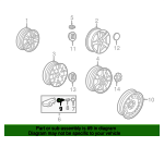 2005-2025 GM Tire Pressure Sensor Kit with Bolt, Valve Cap, and Valve ...