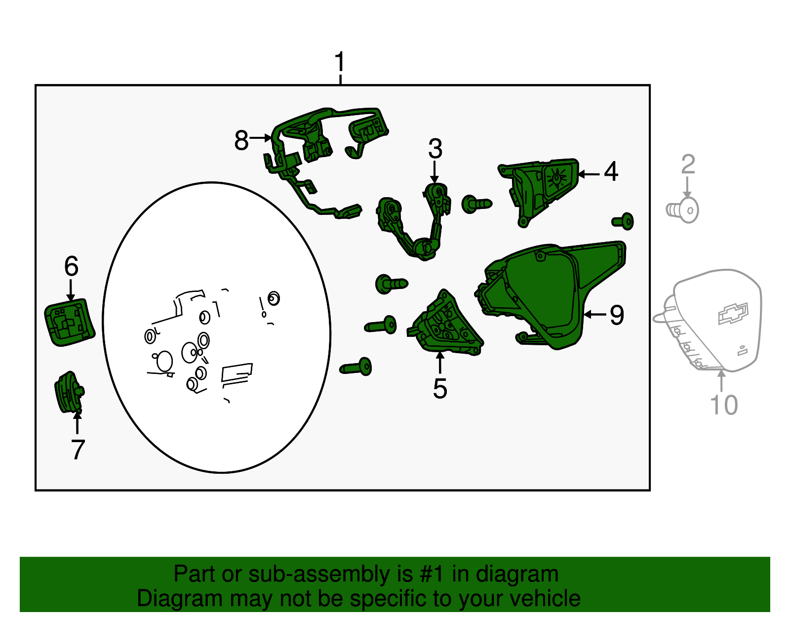 2016-2022 Chevrolet Malibu F Wheel 84934692 | GM Parts Center