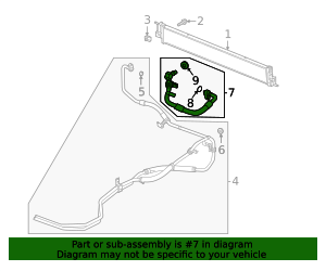 Transmission Fluid Cooler Inlet and Outlet Pipe 87855564 | OEM Parts Online