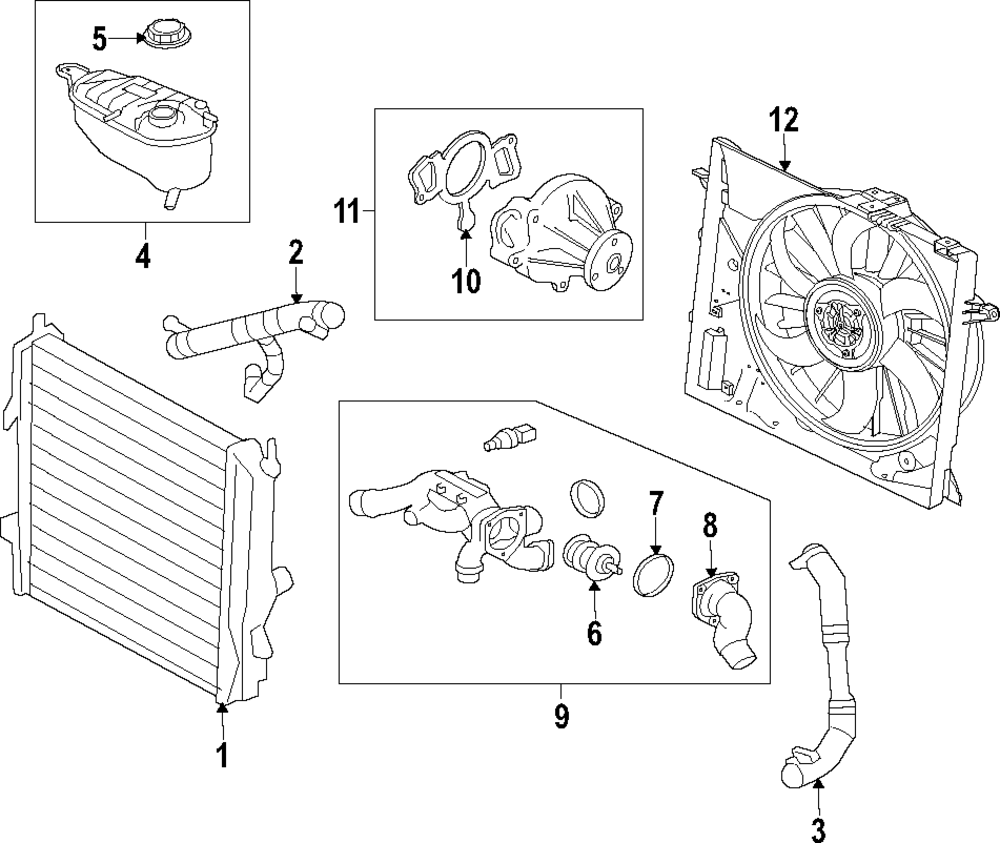 2007-2009 Jaguar Radiator C2S44966 | Haper Jaguar Parts