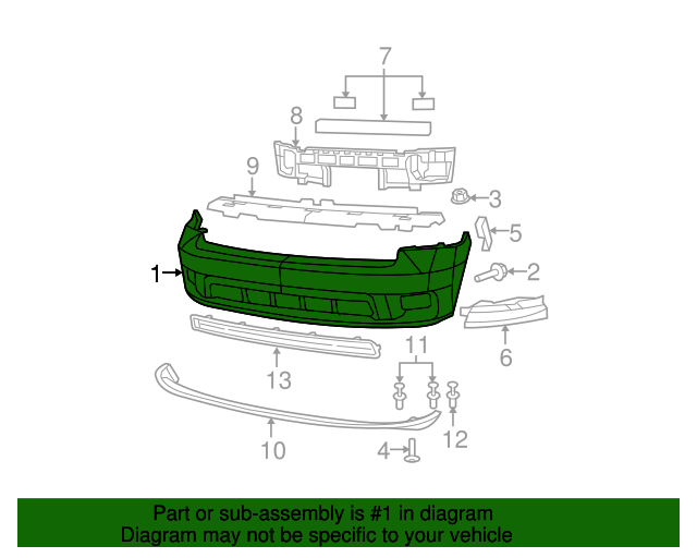 2009-2012 Mopar Bumper Cover 1JS52TZZAA | Mopar Parts Canada
