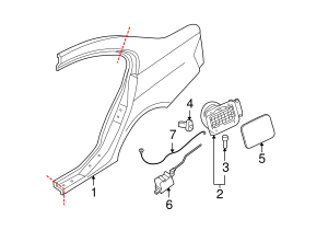 Genuine BMW 41-21-7-145-095 | Quarter Panel | FREE Shipping on Most ...