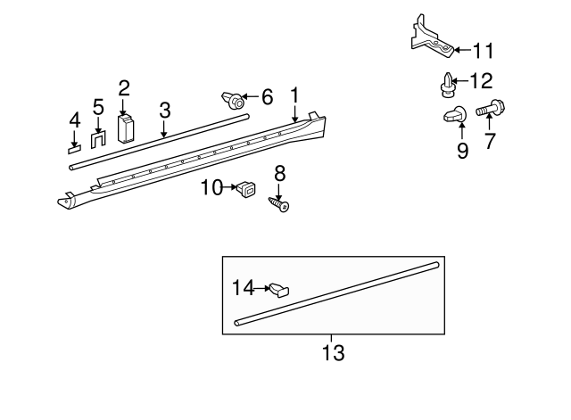 67863-53010 - Weatherstrip - 2006-2014 Lexus | MyLexusParts