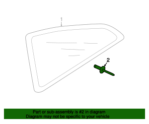 2016-2023 Audi Quarter Glass Rivet WHT-007-054 | OEM Parts Online