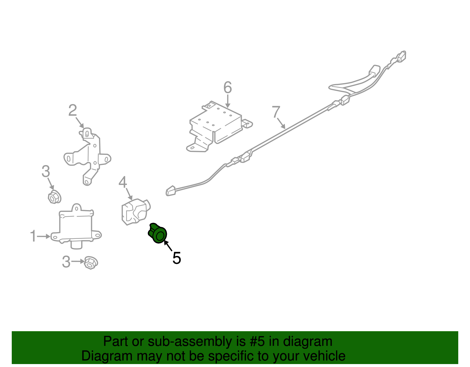 2018-2023 Subaru Crosstrek Reverse Sensor Ring 87623FL000M2 | Quick ...