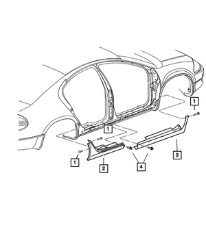 2001-2025 Mopar Rivet, Right 6513482AA | NewAutoParts.com