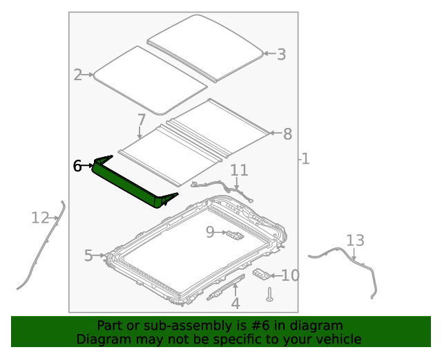 2021-2024 Genesis GV80 Deflector Assembly Panoramaroof 81690-T6000 ...