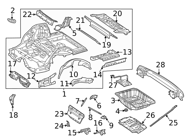 2019-2023 Mercedes-Benz Child Restraint Anchor Plate 213-610-97-00 ...